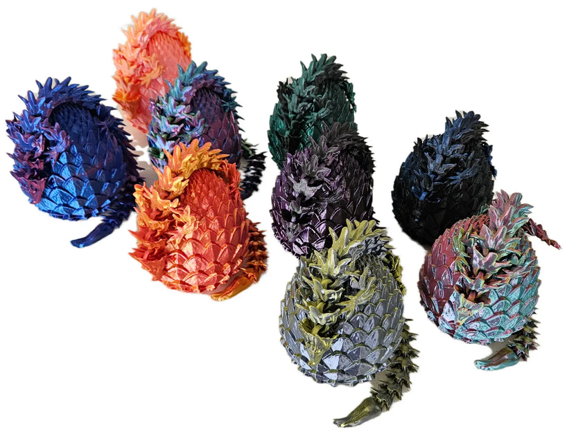 Articulated 3D Printed Dragon Mystery Surprise Egg Toys – Michael's ...