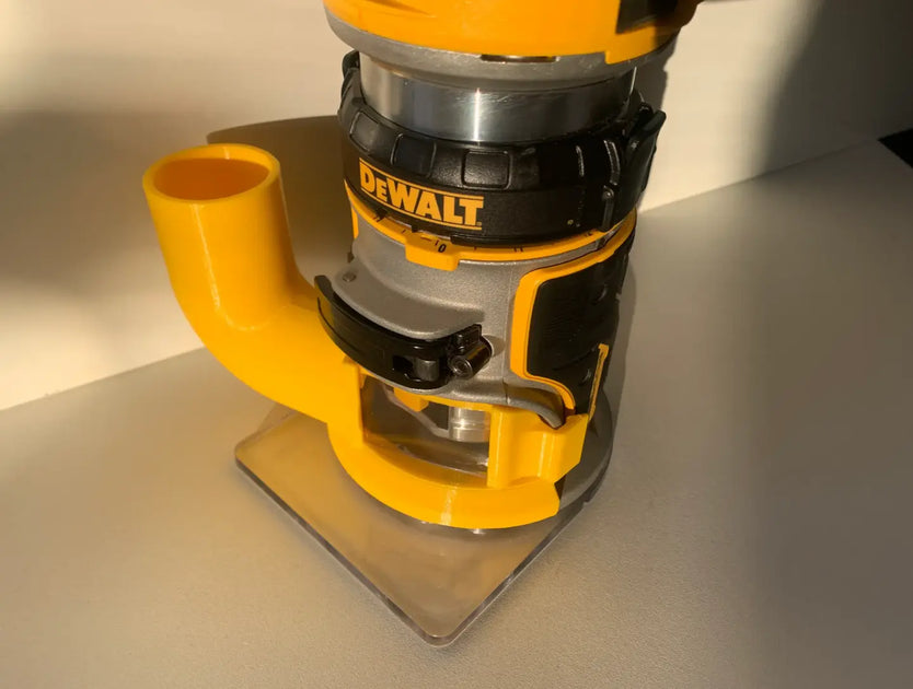 DeWalt DCW600 DCW604 Router Dust Extraction Adapter | Snap In Place ...