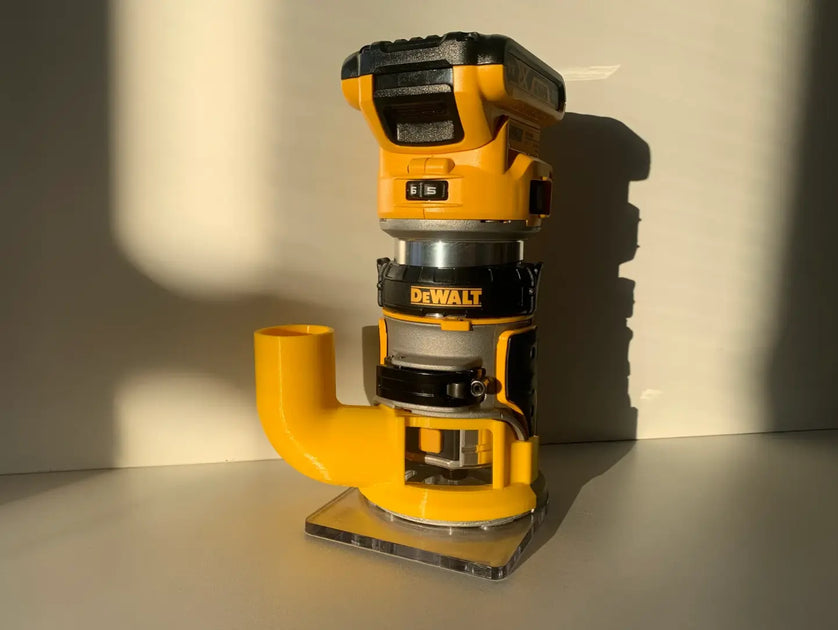 DeWalt DCW600 DCW604 Router Dust Extraction Adapter | Snap In Place ...